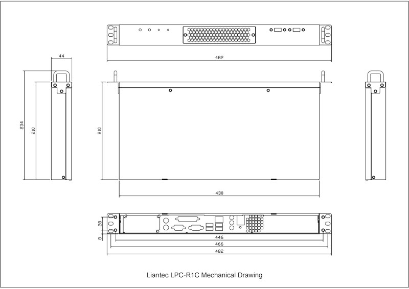  Liantec R1C QM77 1U 19 Mini ITX Intel QM77 Ivy Bridge 
